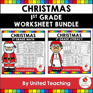 Christmas Math and Literacy 1st Grade No Prep Activities