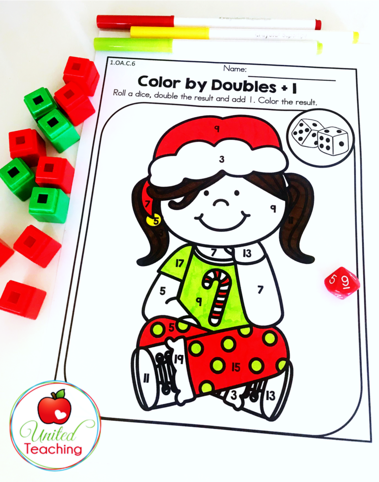 Christmas Math and Literacy 1st Grade No Prep Activities