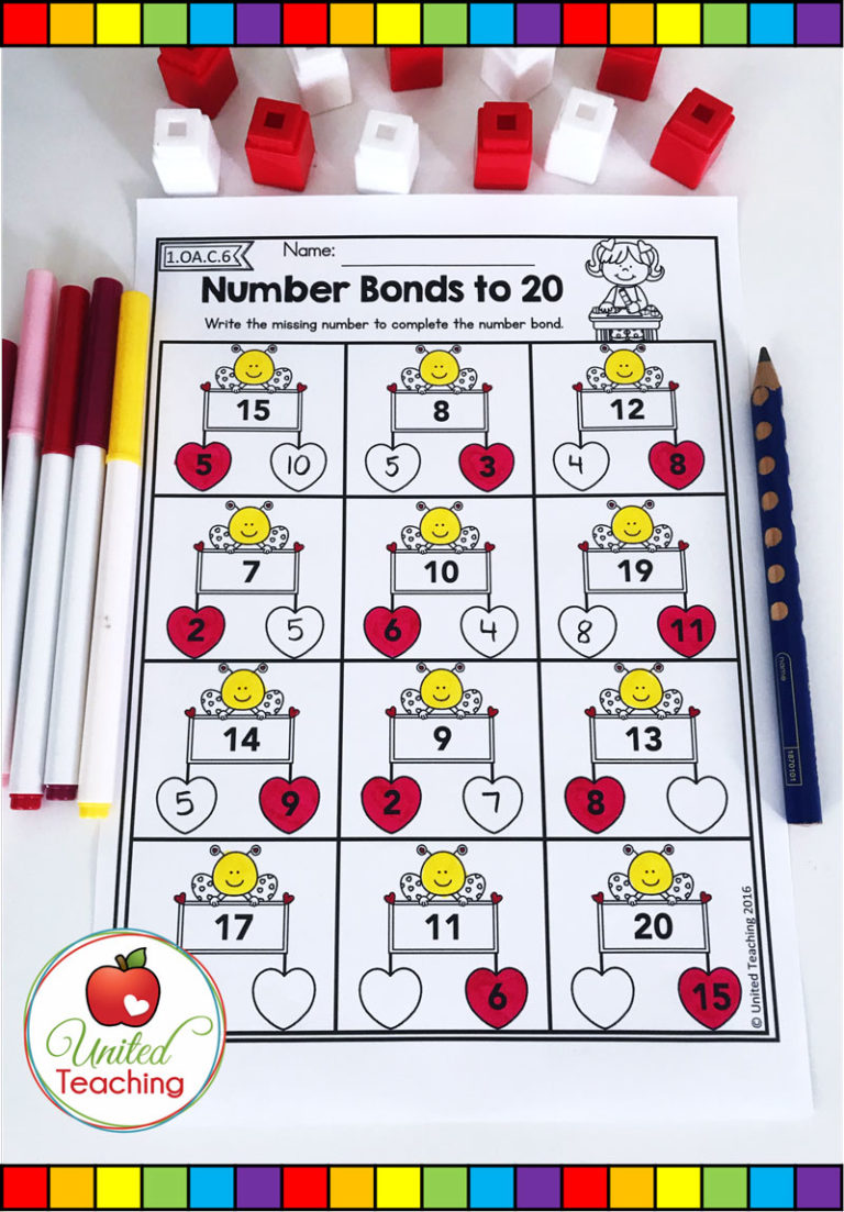 Valentine's Day Math and Literacy 1st Grade No Prep Activities