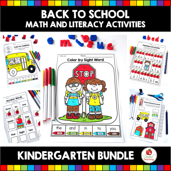 Back to School Spin and Graph Activity - United Teaching