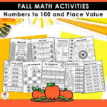 Fall Math Activities 1st Grade Packet - United Teaching
