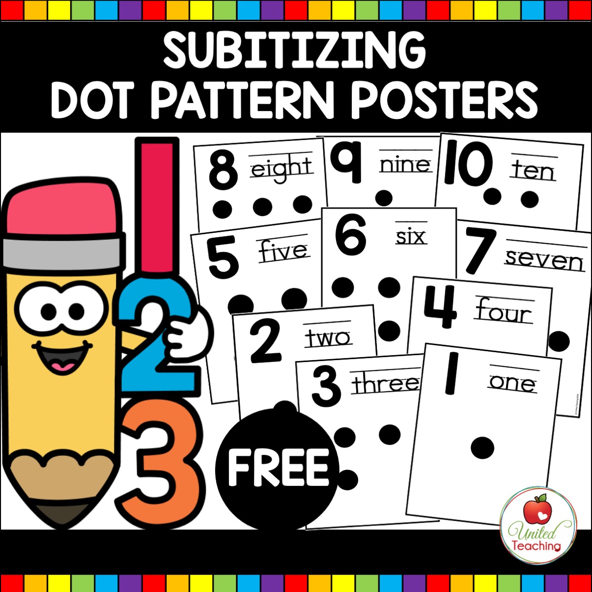 Subitizing Dot Pattern Posters - United Teaching