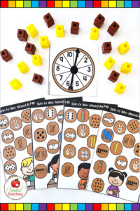 Math Spinner Games for Numbers 1-10 Part 2 - United Teaching