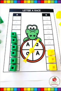 Uppercase and Lowercase Letter Race Printables - United Teaching