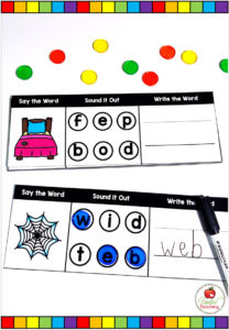 CVC Words Sound it Out Mats - United Teaching