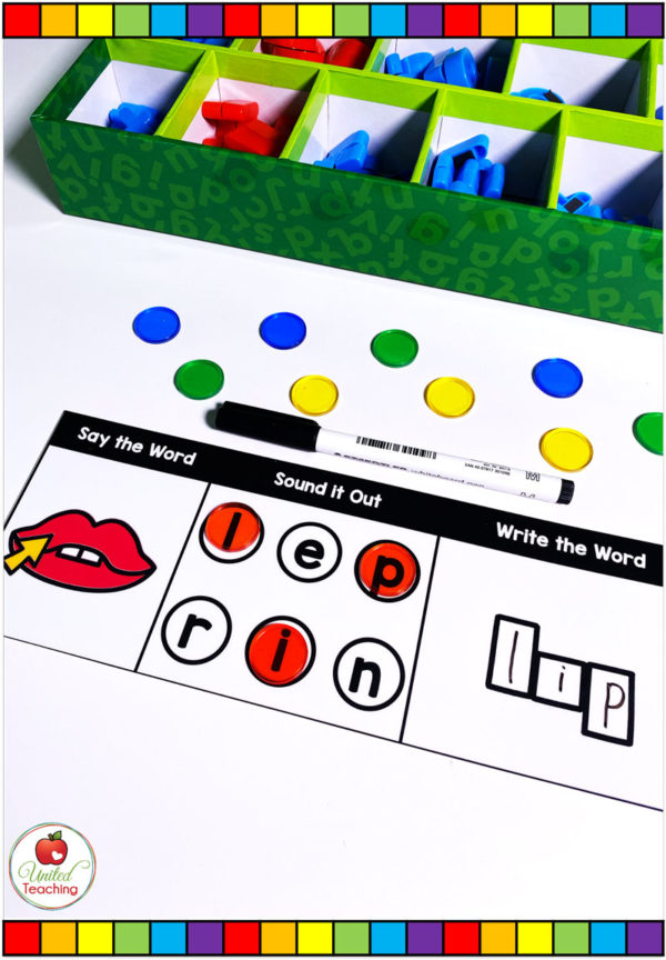 CVC Words Sound it Out Mats - United Teaching