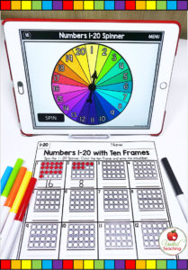 Numbers 1-100 Digital Spinner Math Activities Part 2 - United Teaching