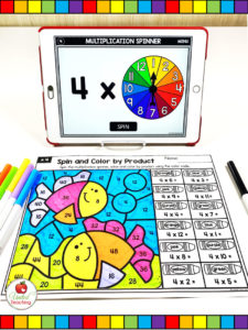 Multiplication Activities with Digital Spinners - United Teaching