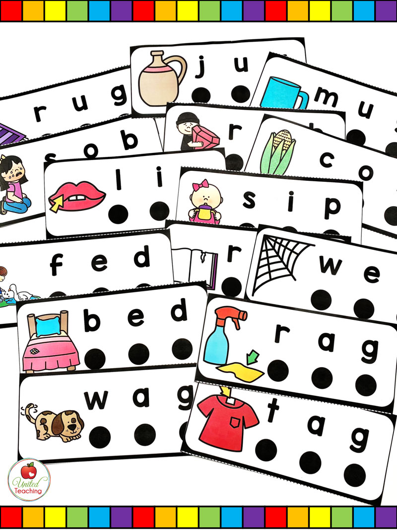 CVC Words Blend And Read Cards And Activities United Teaching CVC Words Blend And Read Cards And Activities United Teaching