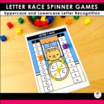 Alphabet Animal Letter Race Spinner Games - United Teaching