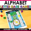 Alphabet Animal Letter Race Spinner Games - United Teaching