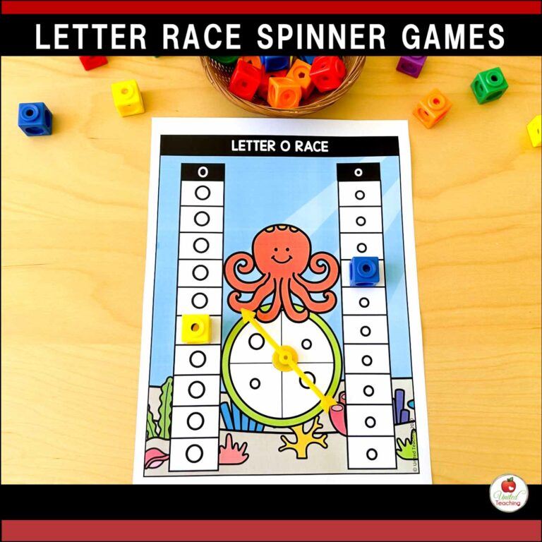Alphabet Letter Race Spinner Games - United Teaching