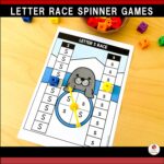 Alphabet Letter Race Spinner Games - United Teaching