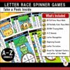 Alphabet Letter Race Spinner Games - United Teaching