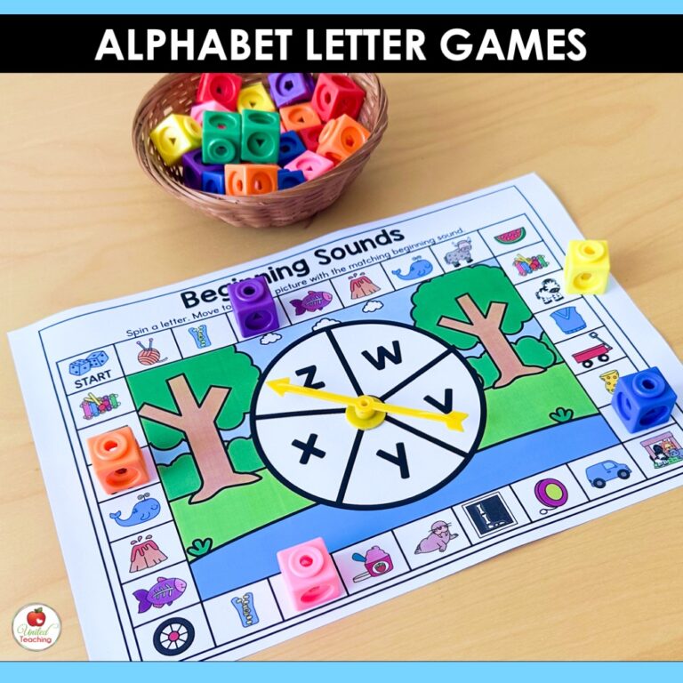 Alphabet Dice and Spinner Games - United Teaching