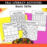Fall Literacy Activities Kindergarten Packet - United Teaching
