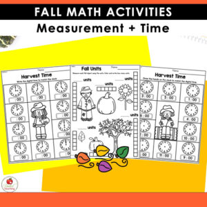 Fall Math Activities Kindergarten Packet - United Teaching
