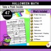 Halloween Math Activities Kindergarten Packet - United Teaching