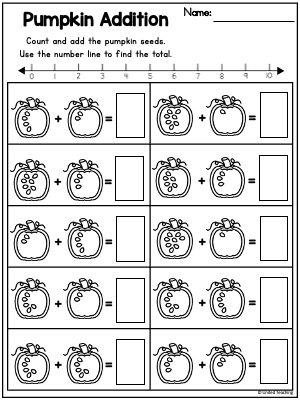 October Math and Literacy Activities for Kindergarten - United Teaching