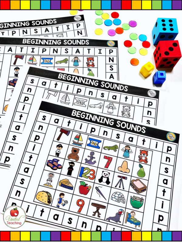 Alphabet Dice and Spinner Games - United Teaching