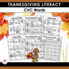 Thanksgiving Literacy Activities Kindergarten Packet - United Teaching