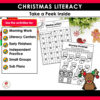 Christmas Math and Literacy Worksheets Kindergarten Bundle - United ...