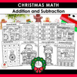 Christmas Math and Literacy Worksheets Kindergarten Bundle - United ...