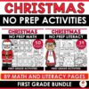 Christmas Math and Literacy Activities 1st Grade Bundle - United Teaching