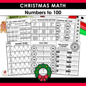 Christmas Math Activities 1st Grade Packet - United Teaching