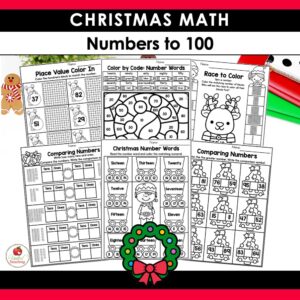 Christmas Math and Literacy Activities 1st Grade Bundle - United Teaching