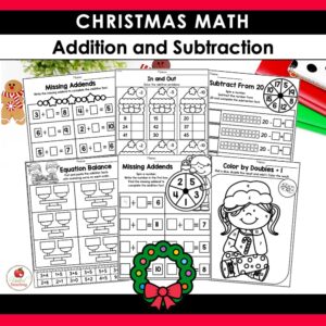 Christmas Math Activities 1st Grade Packet - United Teaching