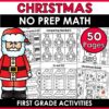 Christmas Math Activities 1st Grade Packet - United Teaching