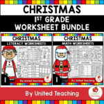 Christmas Math and Literacy Activities Bundle (1st Grade)