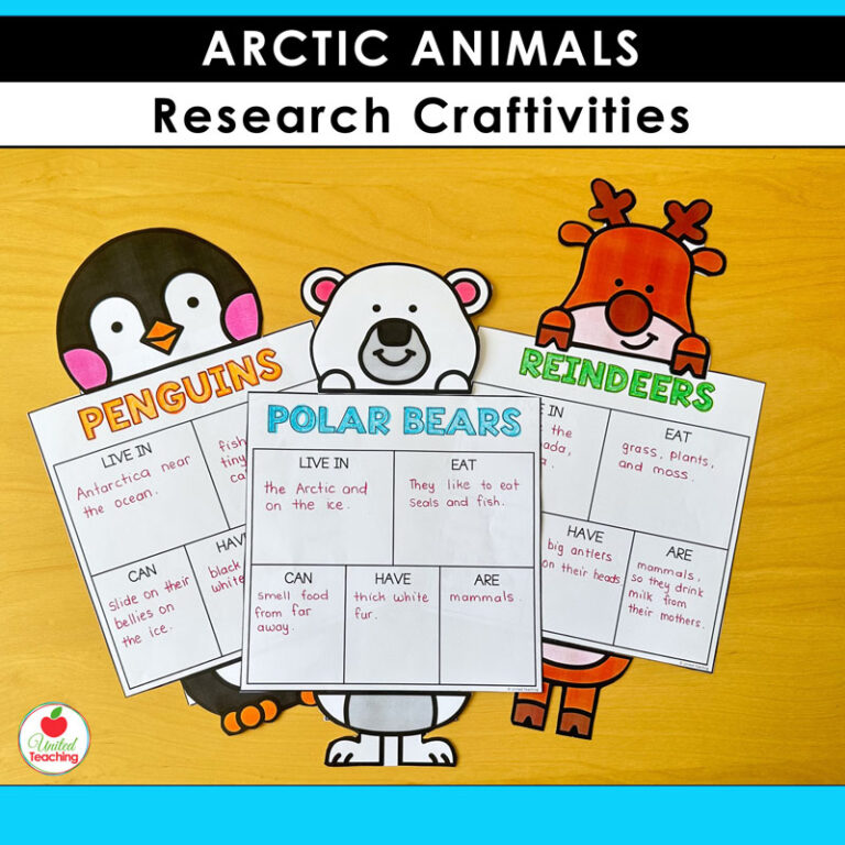 Arctic Animals Activities Packet - United Teaching