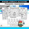 Winter Literacy Worksheets Kindergarten Packet - United Teaching