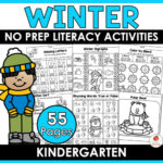 Winter Literacy Worksheets Kindergarten Packet - United Teaching