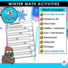 Winter Math and Literacy Worksheets 1st Grade Bundle - United Teaching