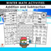 Winter Math and Literacy Worksheets 1st Grade Bundle - United Teaching