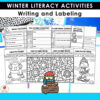 Winter Math and Literacy Worksheets 1st Grade Bundle - United Teaching