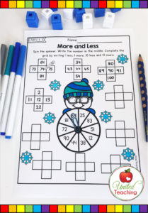Winter Math and Literacy 1st Grade No Prep Activities