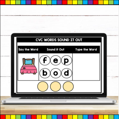 CVC Words Sound It Out for Google Slides™ - United Teaching