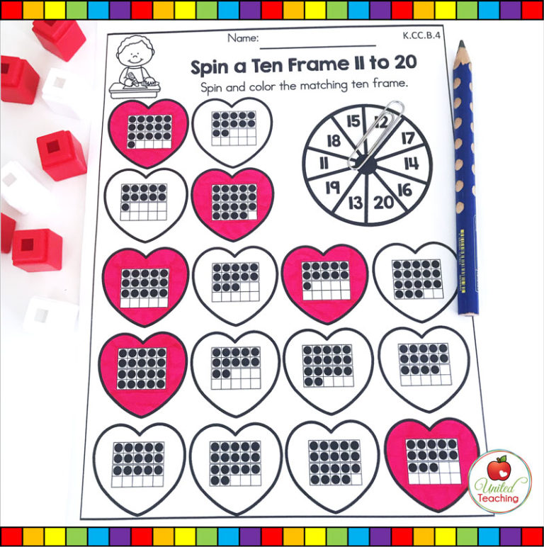 Valentine's Day Math Activities (Kindergarten) - United Teaching