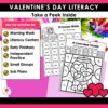 Valentine's Day Literacy Activities 1st Grade Packet - United Teaching