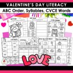 Valentine's Day Literacy Activities 1st Grade Packet - United Teaching