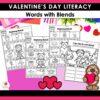 Valentine's Day Literacy Activities 1st Grade Packet - United Teaching