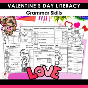 Valentine's Day Literacy Activities 1st Grade Packet - United Teaching