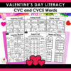 Valentine's Day Literacy Worksheets Kindergarten Packet - United Teaching