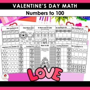 Valentine's Day Math Activities 1st Grade Packet - United Teaching