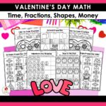 Valentine's Day Math Activities 1st Grade Packet - United Teaching