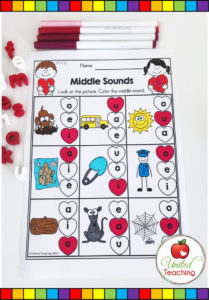 Valentine's Day Math and Literacy Kindergarten No Prep Activities